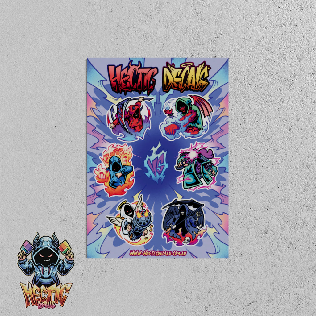 Hectic Decals Character Sheet Sticker Pack